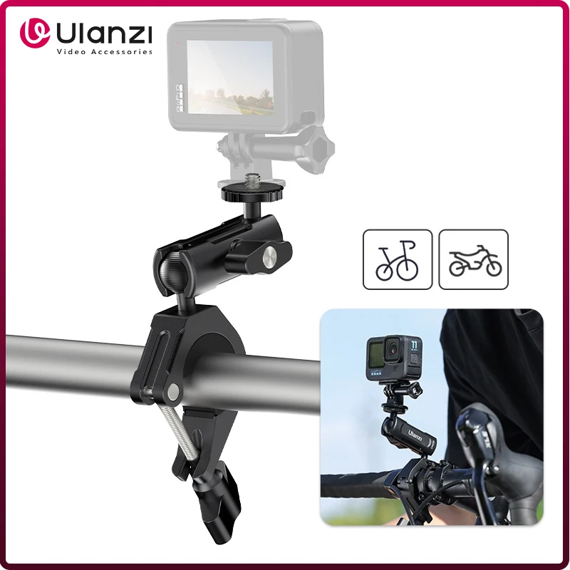 Ulanzi-CM025-360-Rotating-Action-Camera-Bike-Motorcycle-Handlebar-Mount ...