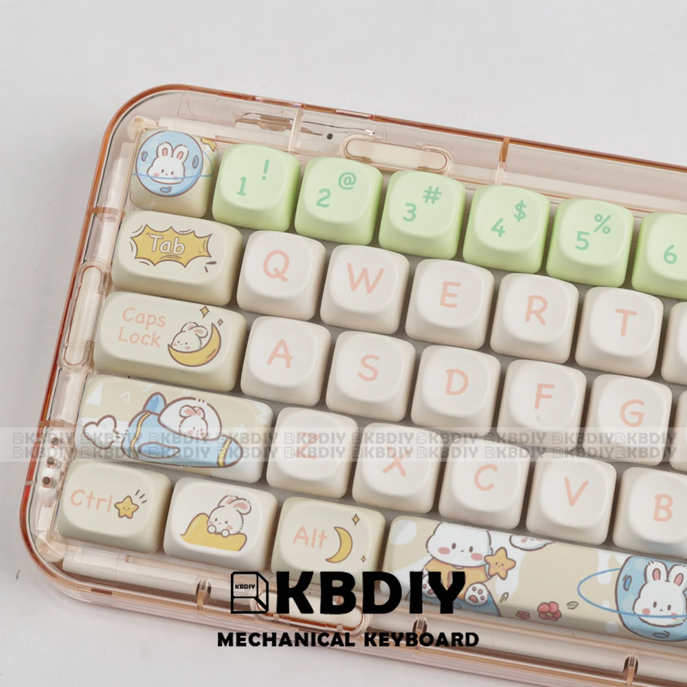 KBDiy-144-Keys-Space-Rabbit-MOA-Profile-Keycap-MAC-ISO-PBT-Key-Cap ...