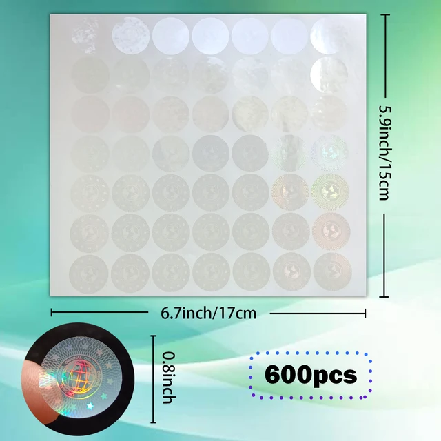 The Round Transparent Sticker Tamper evident Labels High Security ...