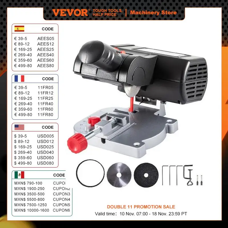 VEVOR-Mini-Miter-Cut-off-Chop-Saw-0-45-Home-DIY-Benchtop-Table-Cutting ...