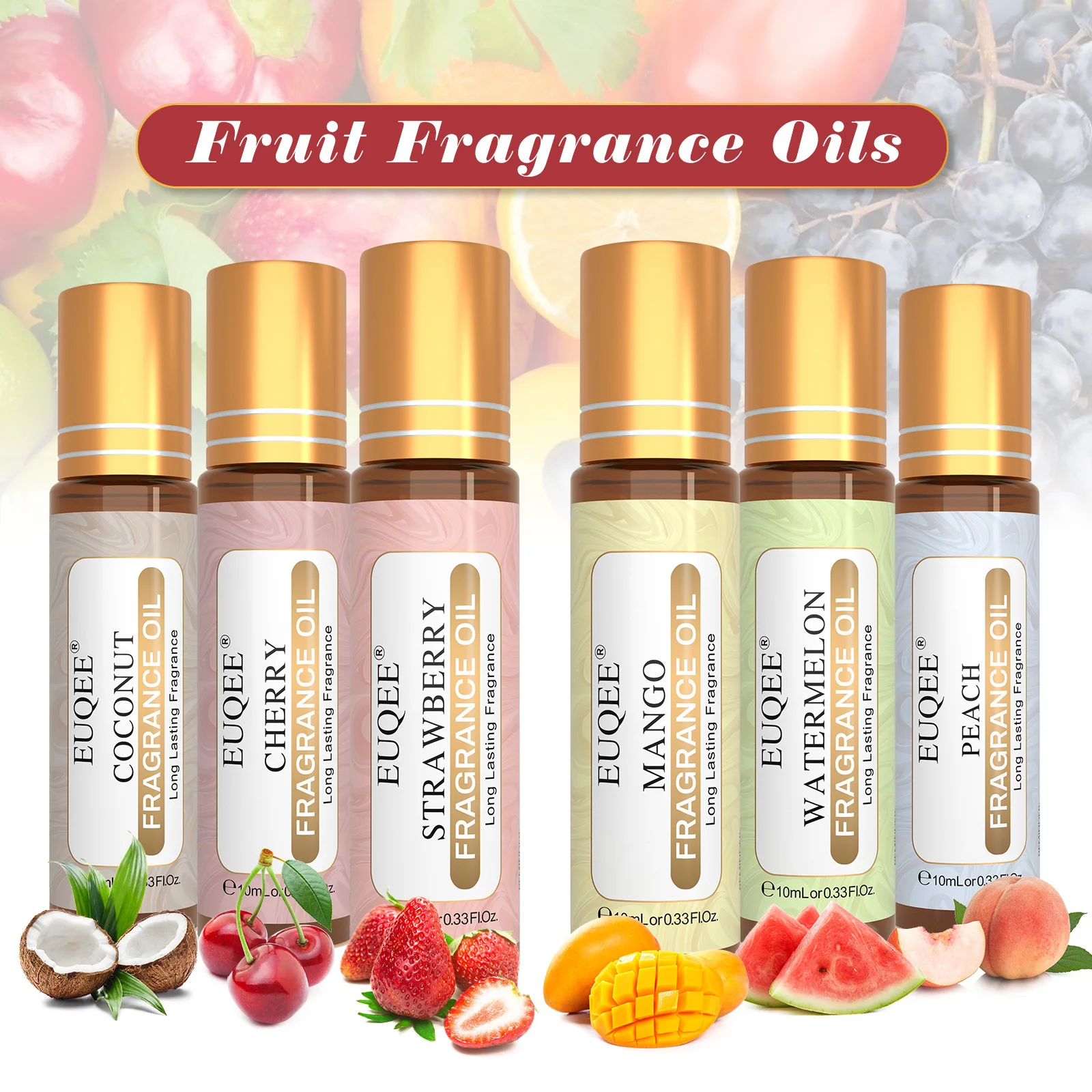 EUQEE-10ml-Fruit-Fragrance-Oil-Strawberry-Watermelon-Mango-Cherry ...