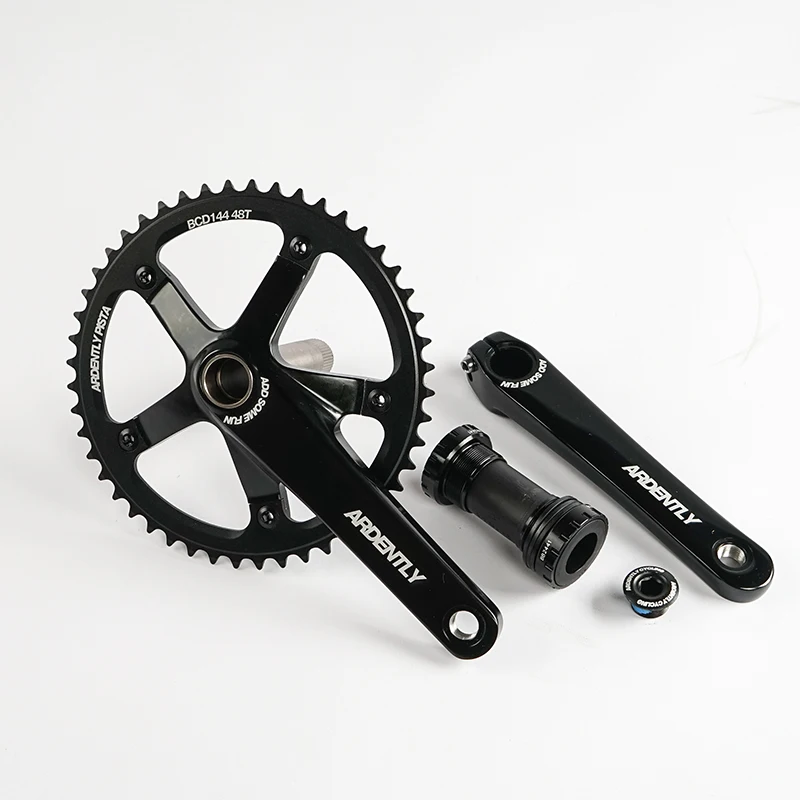 Ardenly-Hollow-Integrated-Crankset-Fixed-Gear-Bicycle-Crank-165mm-144 ...