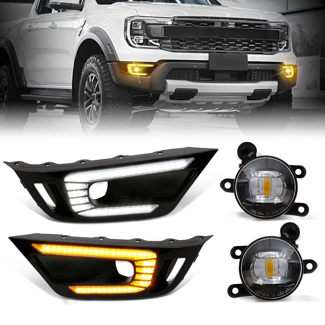DRL-For-Ford-Ranger-Raptor-2022-2023-2024-LED-Daytime-Running-Lights ...