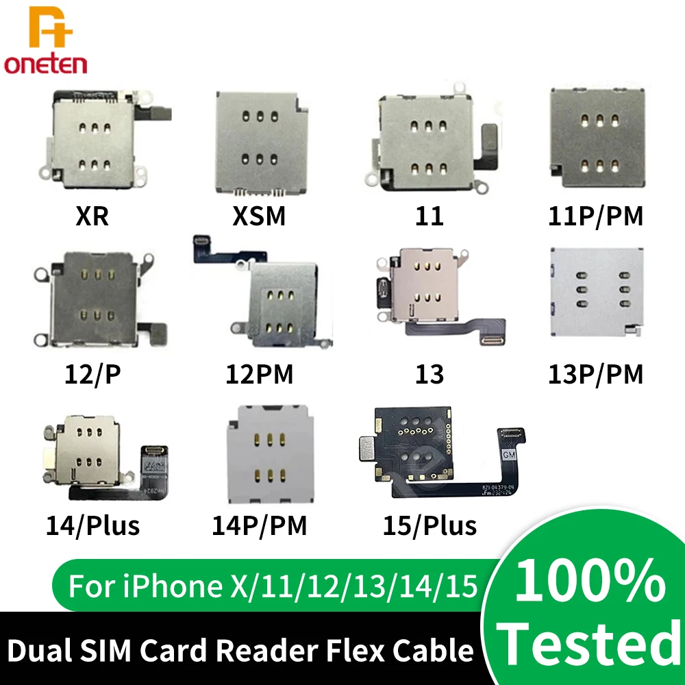 Single-Double-SiM-Card-Slot-Tray-Holder-Reader-Socket-Flex-Cable-For ...