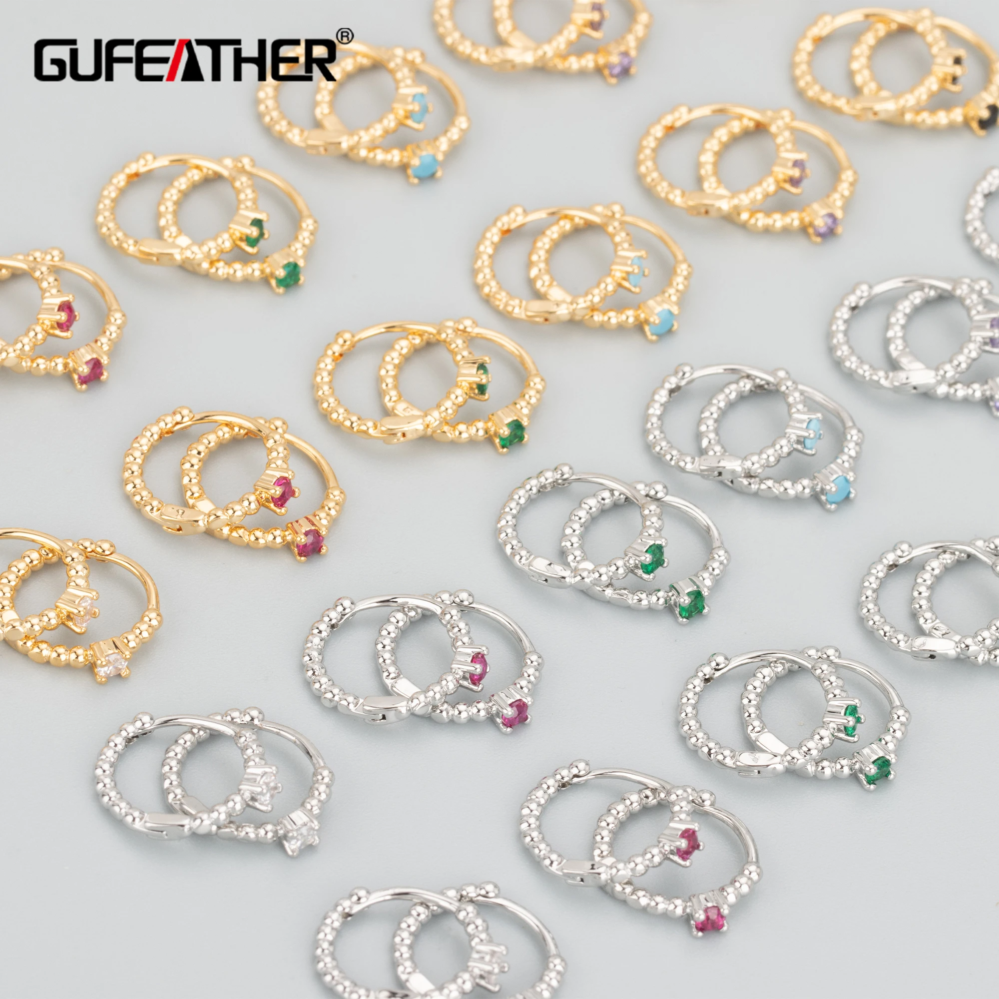 GUFEATHER-Accesorios-de-joyer-a-MB37-sin-n-quel-chapado-en-rodio-de-oro ...