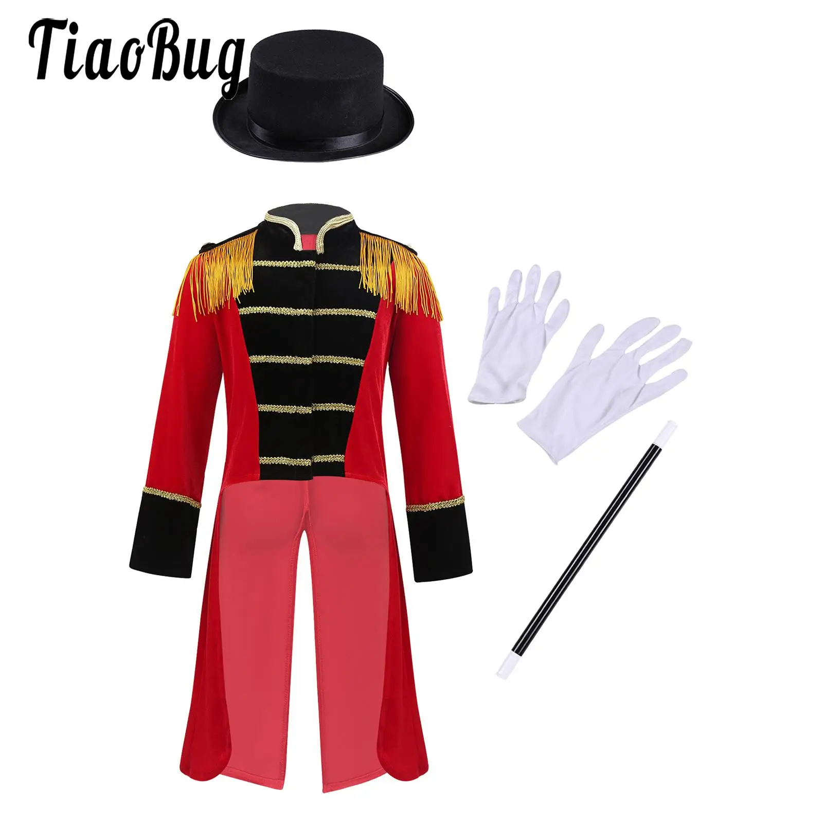 Kids-Boys-Circus-Ring-Master-Costume-Halloween-Dress-Up-Stage ...