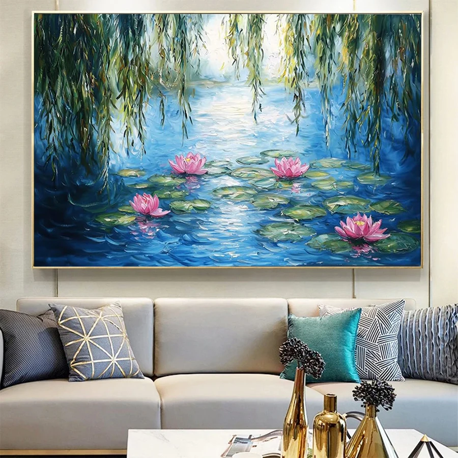 5D Diamond Art Kit Famous Art Claude Monet Water Lilies DIY Full ...