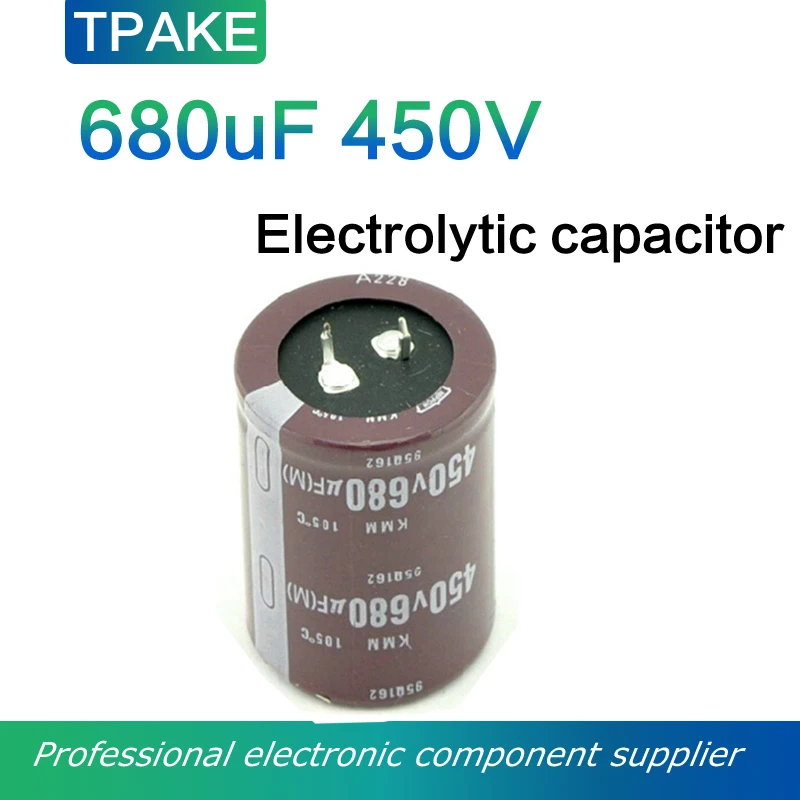 1PC-680uF-450V-680MFD-450WV-Snap-In-Aluminum-Electrolytic-Capacitor-35-50mm-680mf450v-680uf450v ...