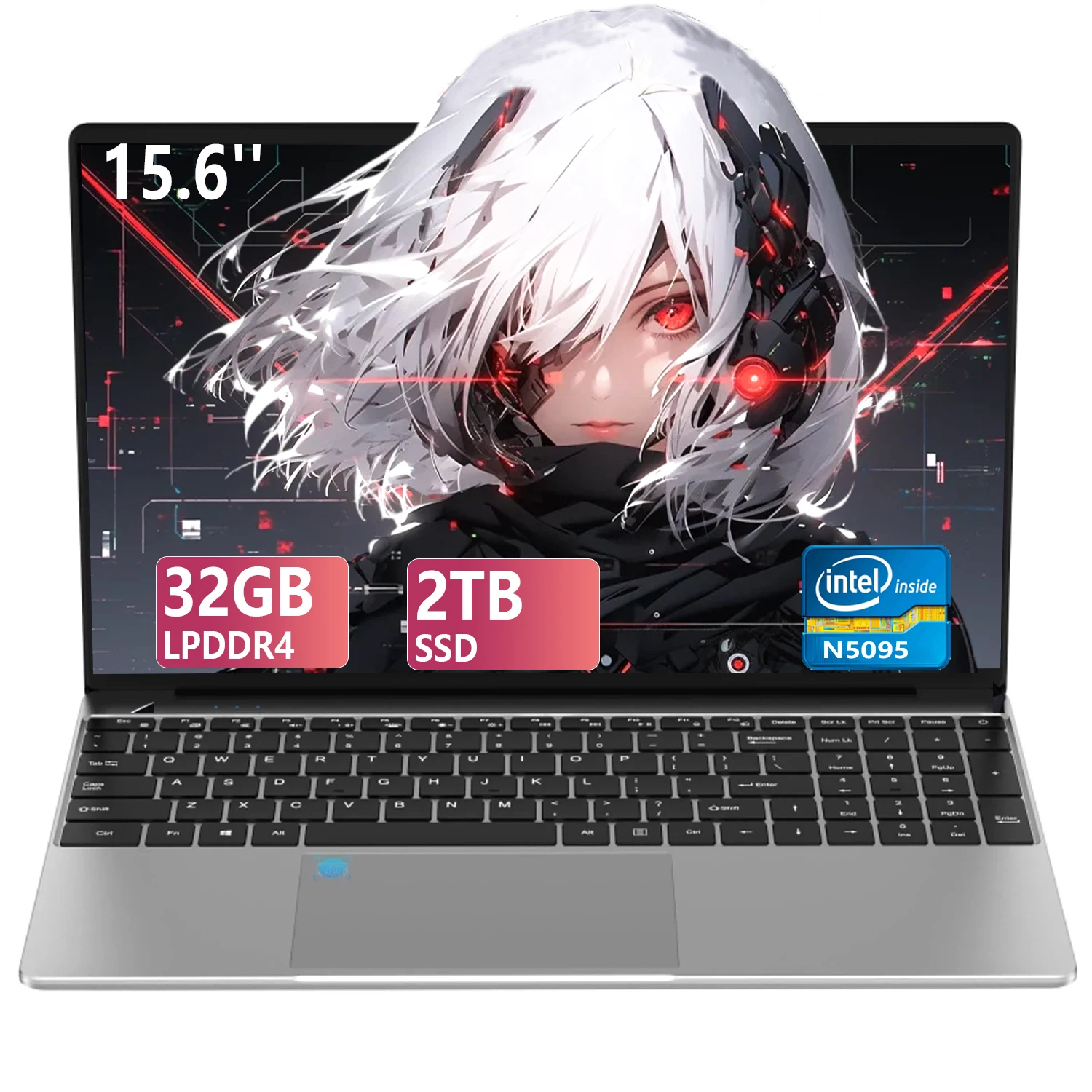 New 15.6" Inch Laptop Windows 11 Pro N5095 1920x1080 Gaming PC 32GB ...