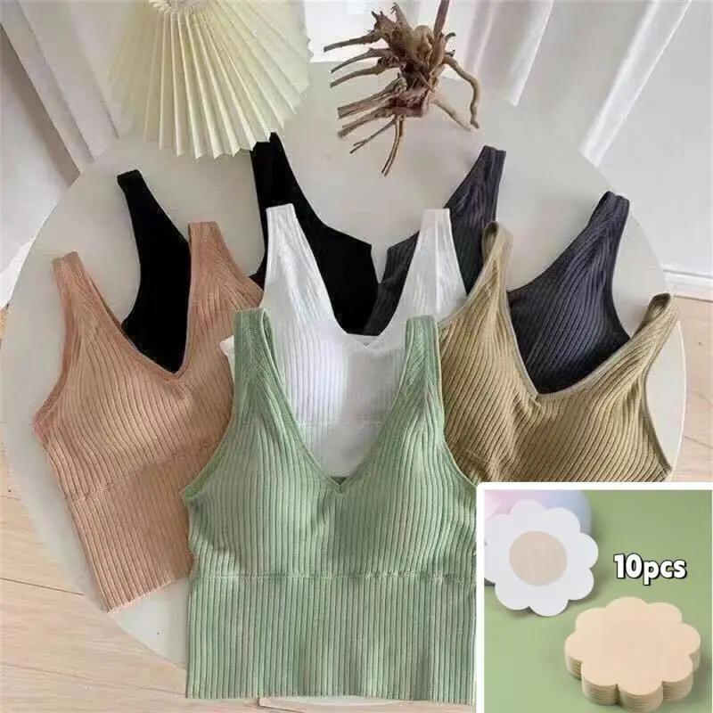 Summer-Women-Comfortable-Seamless-Large-U-Sports-Bra-For-Cup-Running ...