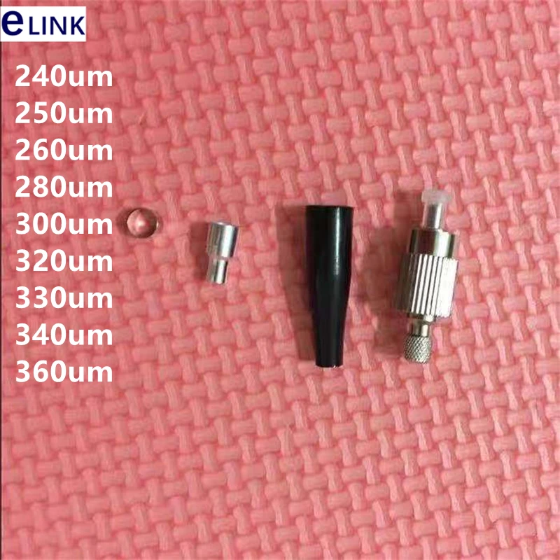 10pcs-FC-fiber-optic-connector-kits-240um250um260um280um300um330um-with ...