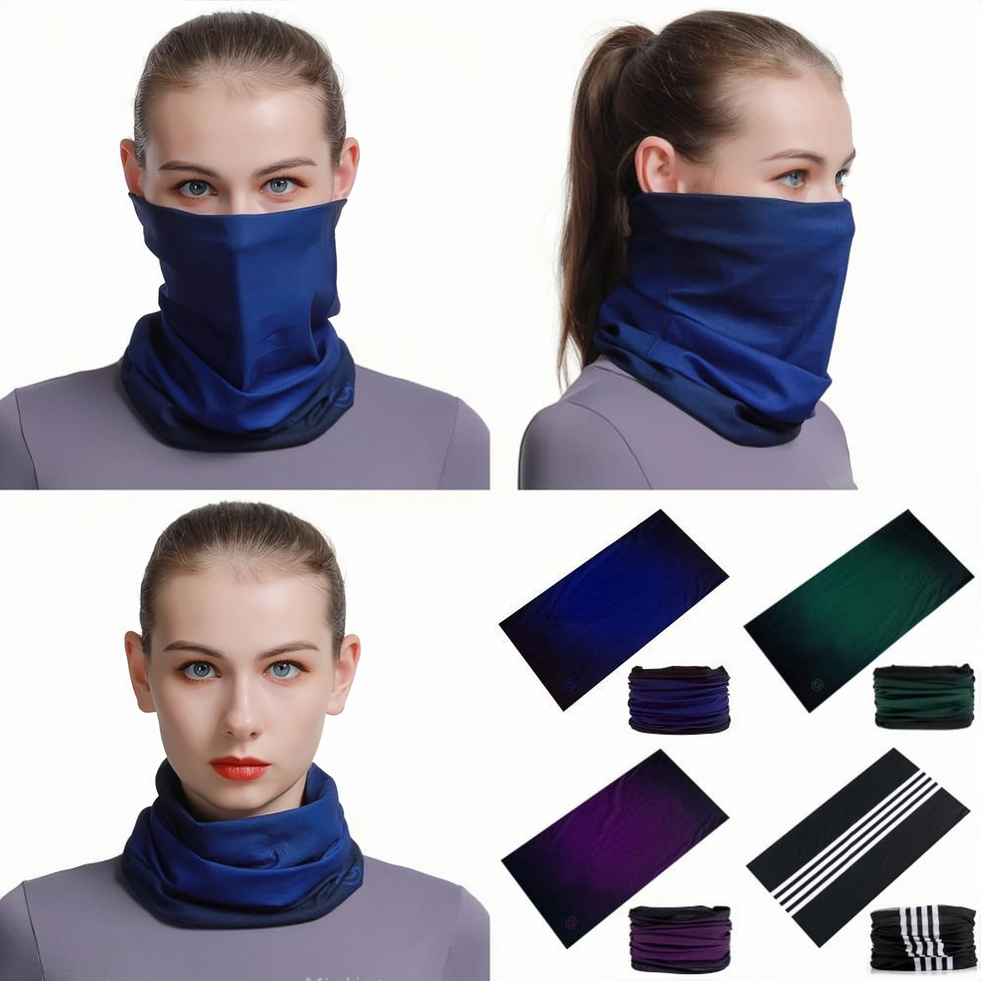 Solid-Color-Seamless-Headbands-Magic-Bandanas-For-Women-Men-Cycling ...