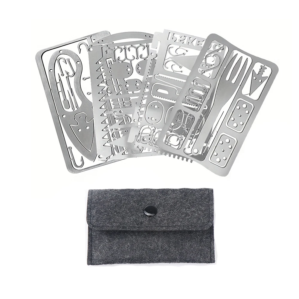 1-4pcs-PSKOOK-Survival-Fishing-Hook-Card-Stainless-Steel-Tool-Card ...