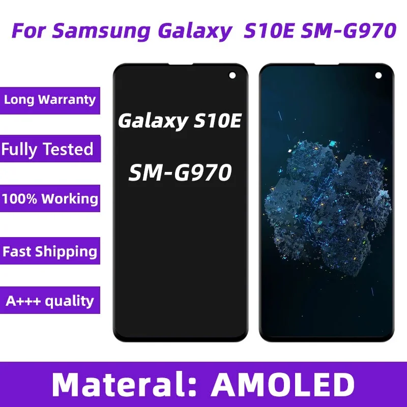 Super-AMOLED-LCD-with-Frame-for-SAMSUNG-Galaxy-S10E-SM-G970F-G970 ...