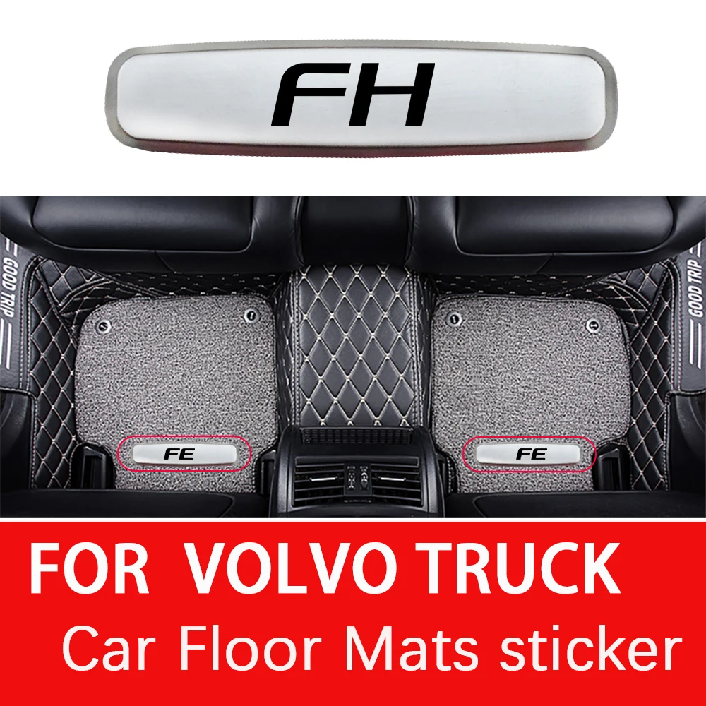 Car-Styling-Car-Floor-Mats-Metal-Emblem-Stickers-For-Volvo-truck-FH12 ...