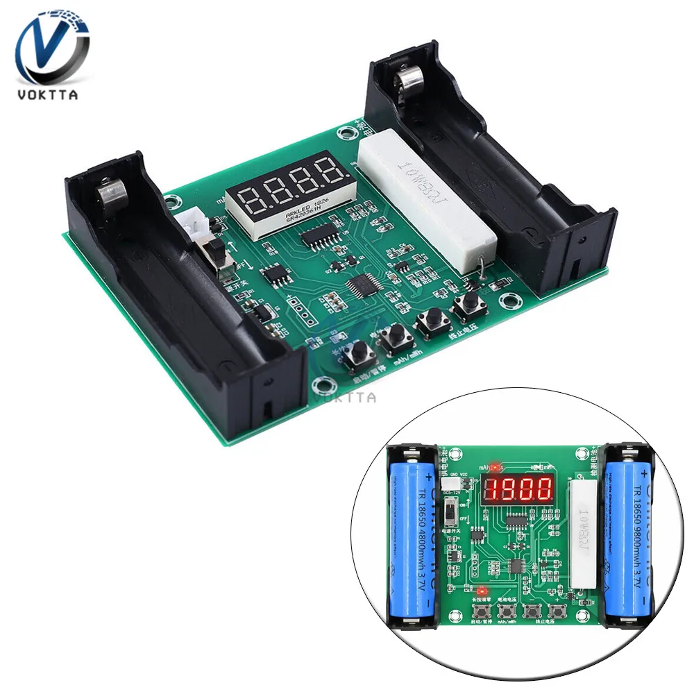 Xh-m240 18650 Lithium Battery Digital Display Capacity Tester Meter Mah ...