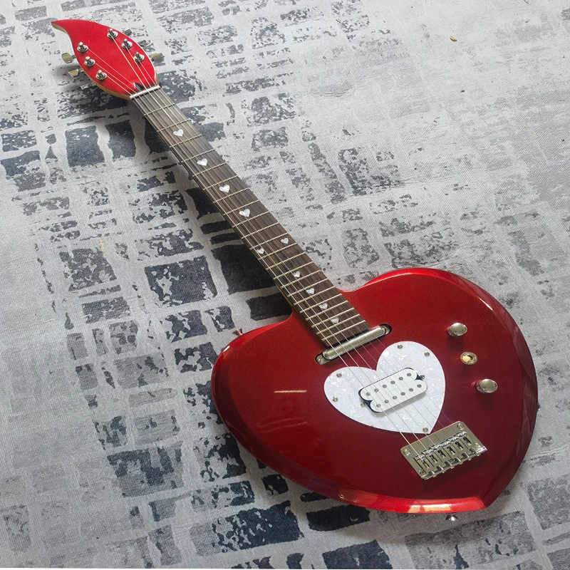 Heart style electric guitar, personalized choice, stage, family ...