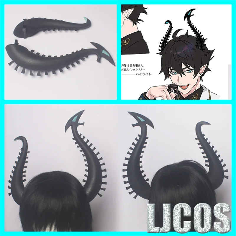 Rainbow-Club-Hololive-Vtuber-Ren-Zotto-Cosplay-Horns-Props-Hair-Clip ...