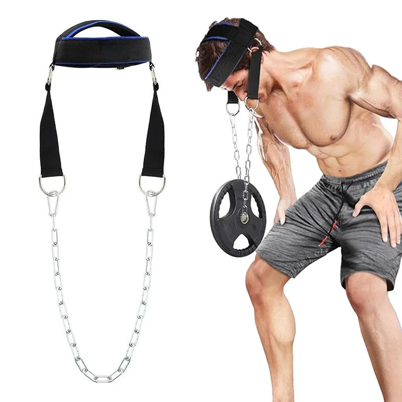 Neck Training Head Harness Weight Bearing Cap Adjustable Neck Builder ...