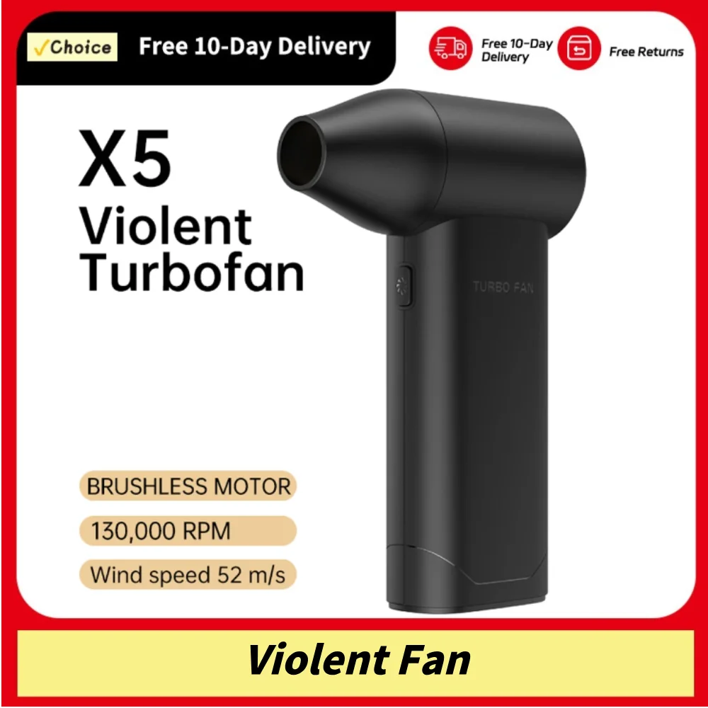 MiniTurbo-X5-Jet-Fan-130000RPM-Wind-Speed-52m-s-Brushless-MotorHandheld ...