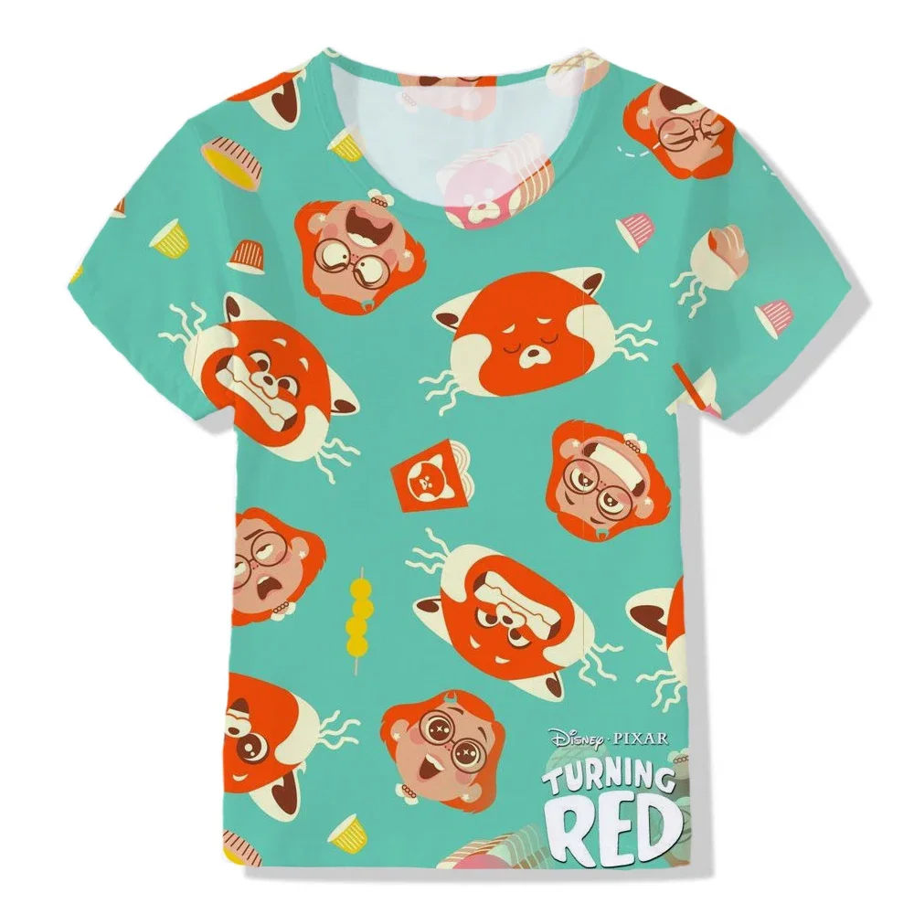 Disney-Turning-Red-T-shirt-Kawaii-Bear-T-shirts-Panda-Princess-Children ...