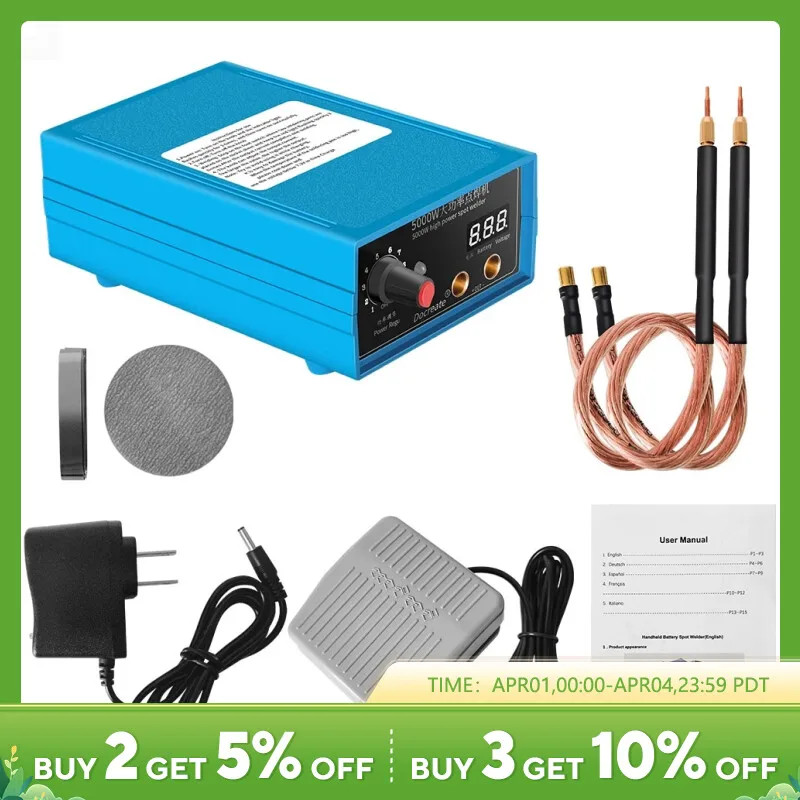High-Power-5000W-Spot-Welding-Handheld-Machine-Portable-0-800A-Current ...