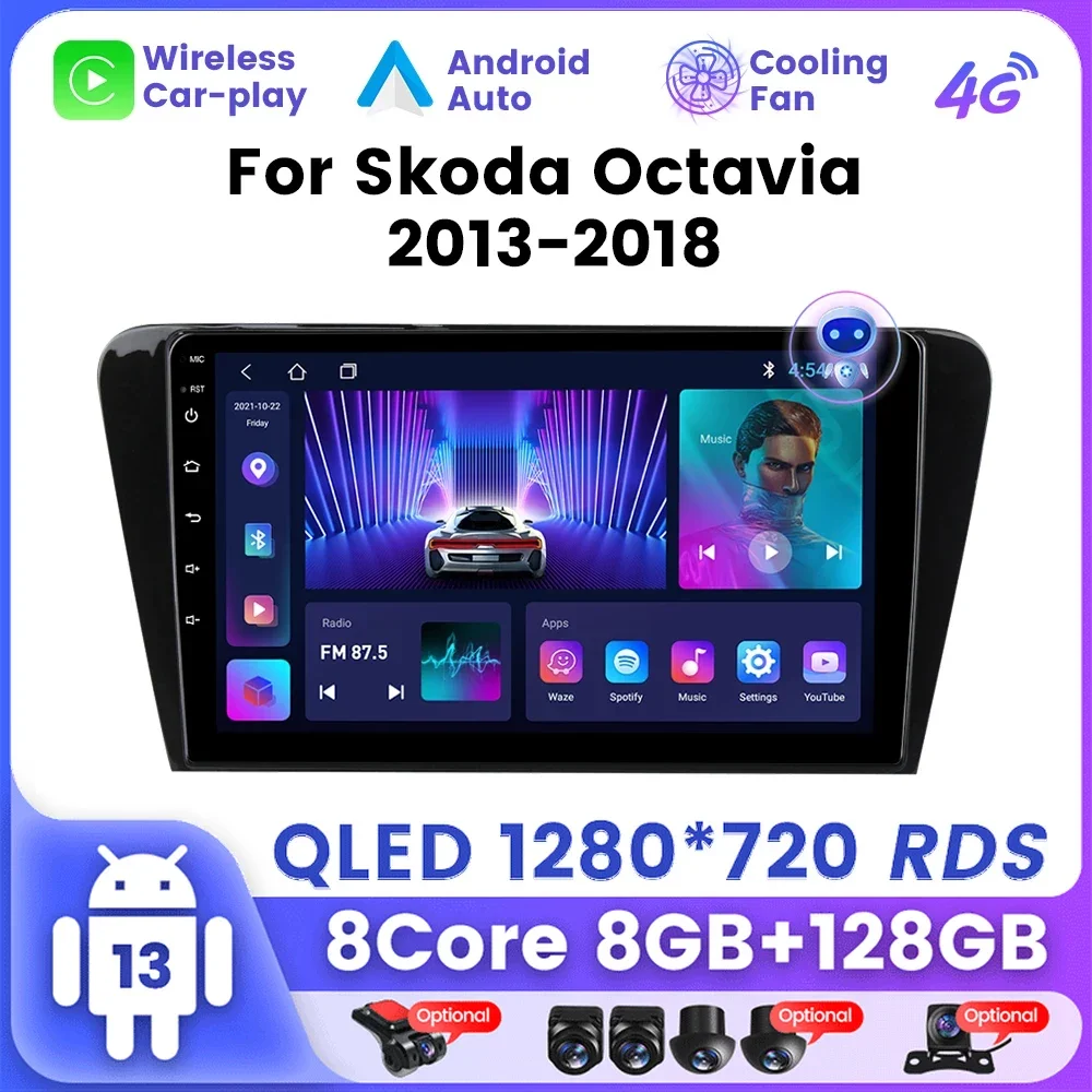 QLED-Screen-UIS-7862S-for-Volkswagen-SKODA-Octavia-3-A7-2013-2018 ...