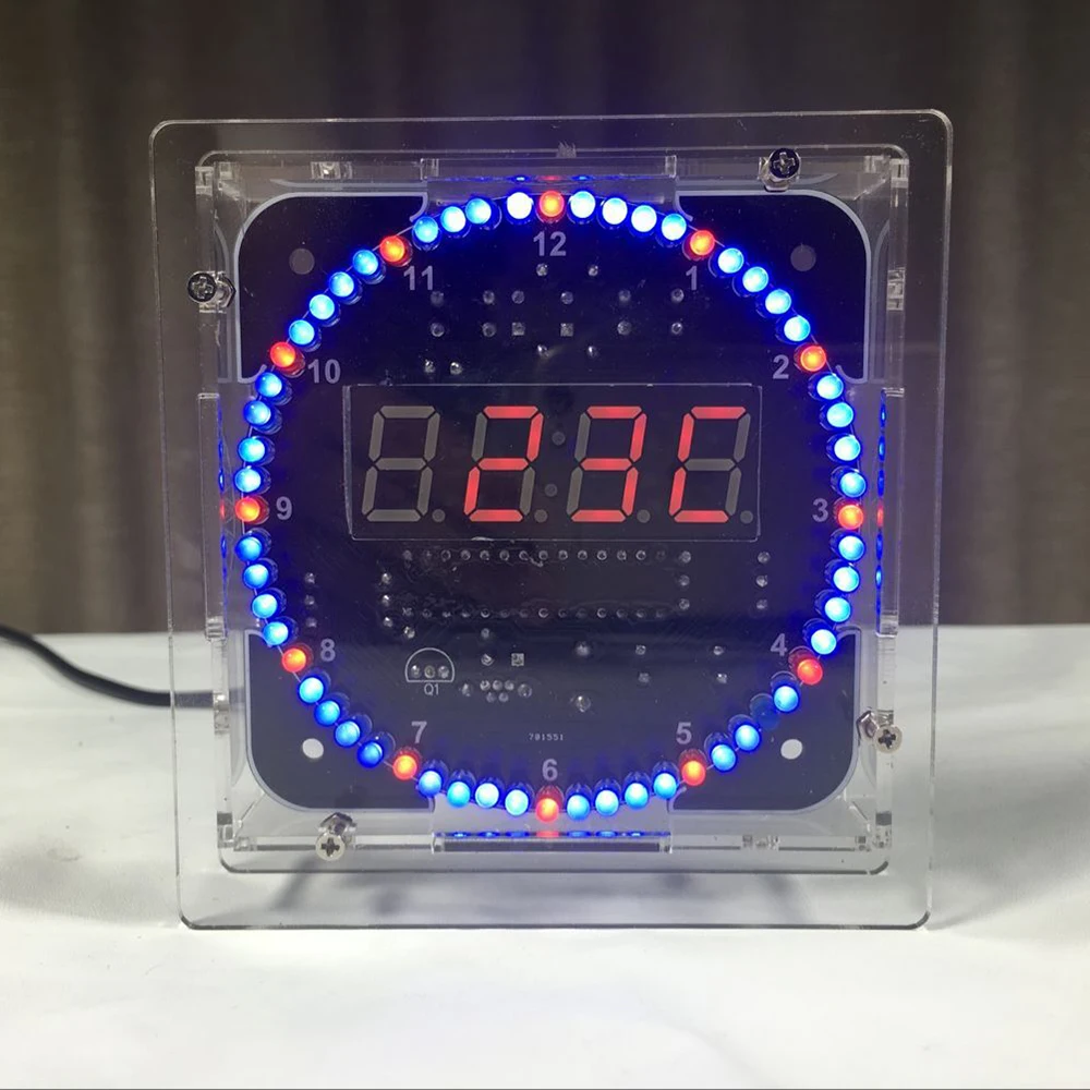 3-Color-Rotating-LED-Display-Alarm-Electronic-Clock-Module-Water-Lamp ...