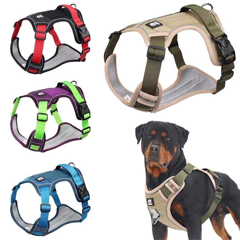 Durable-Dog-Harness-Vest-with-Handle-Explosionproof-Pet-Chest-Strap ...