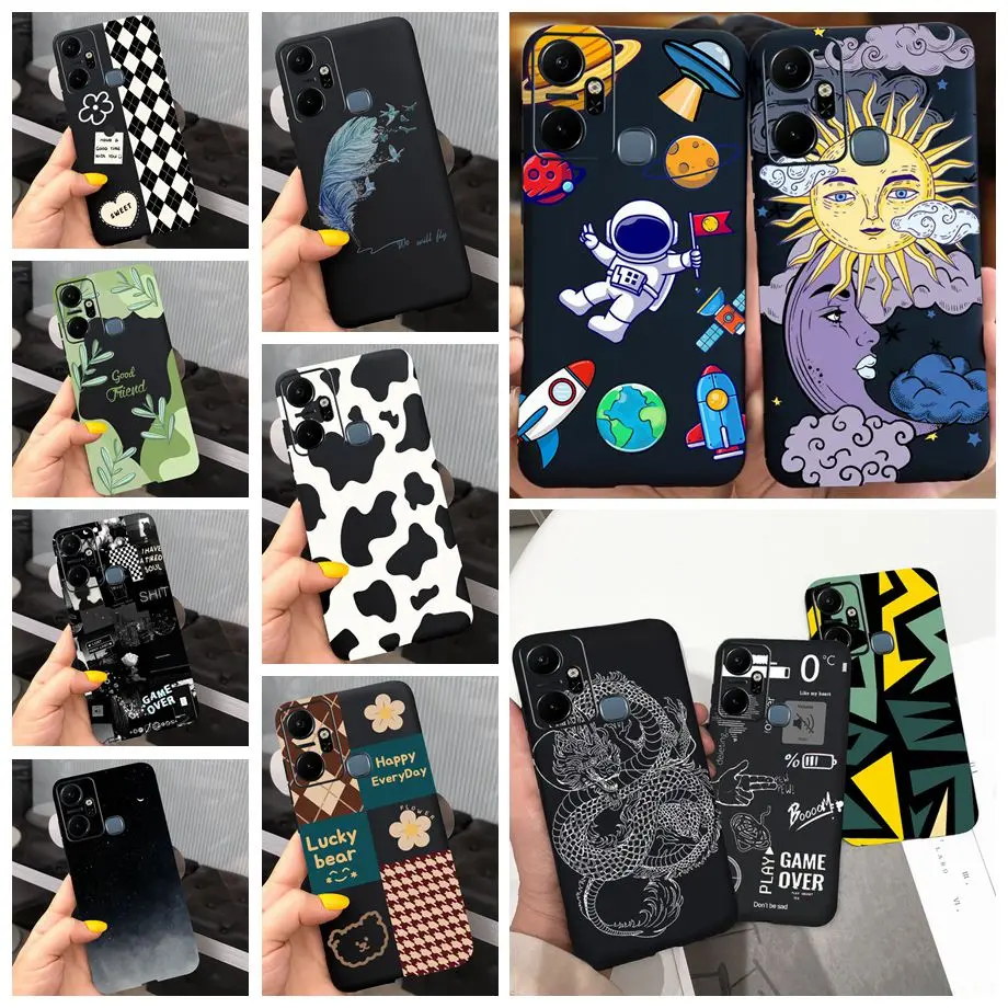 For-Infinix-Smart-6-Plus-Case-X6823C-2022-Cartoon-Soft-Silicone-Phone ...