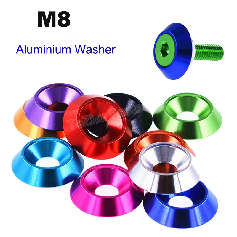 2Pcs M8*22 25mm Aluminum Profile Metal Anodized Dish Washers Flat Countersunk Head Bolt Screw ...