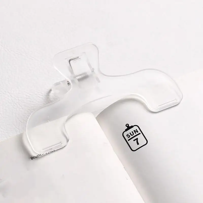 Transparent-plastic-book-clip-simple-reading-aid-fixed-book-holder ...
