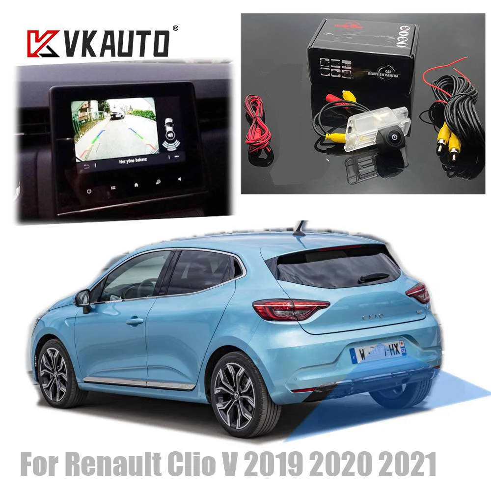 VKAUTO Fish Eye Rear View Camera For Renault Clio V Clio5 2019~2022 CCD ...