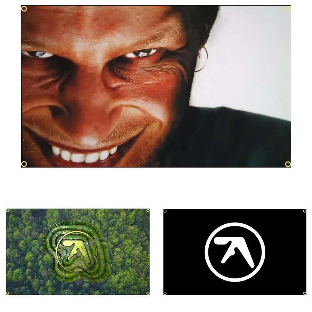 FLAGDOM-90x150cm-3x5Ft-Aphex-Twins-Flag-Polyester-Digital-Printed-Logo ...