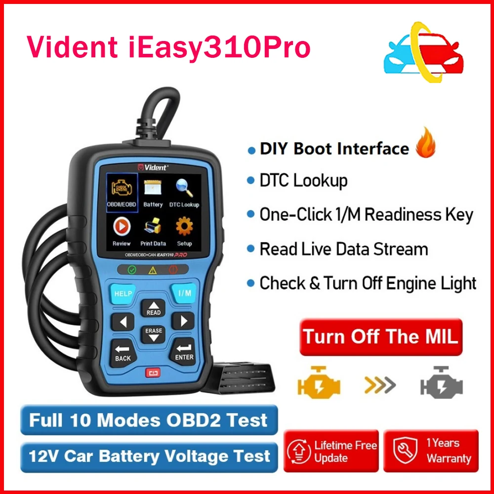 Vident-iEasy310Pro-OBD2-Scanner-Automotivo-Motor-Light-Code-Reader ...