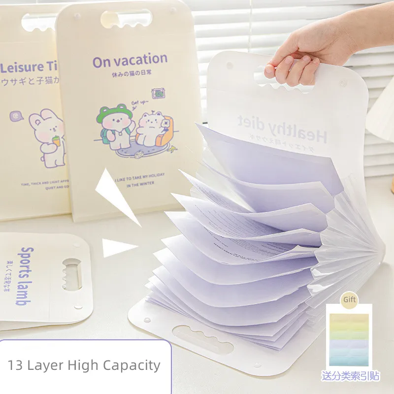 Cute-Cartoon-File-Organizer-Lovely-Sheep-Kawaii-Bunny-Vertical ...