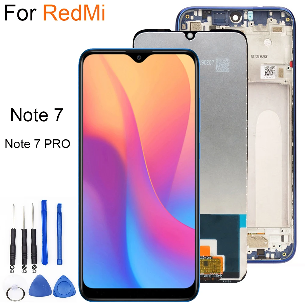 6.3" NEW For Xiaomi Redmi Note 7 LCD Display Touch Screen Replacement ...