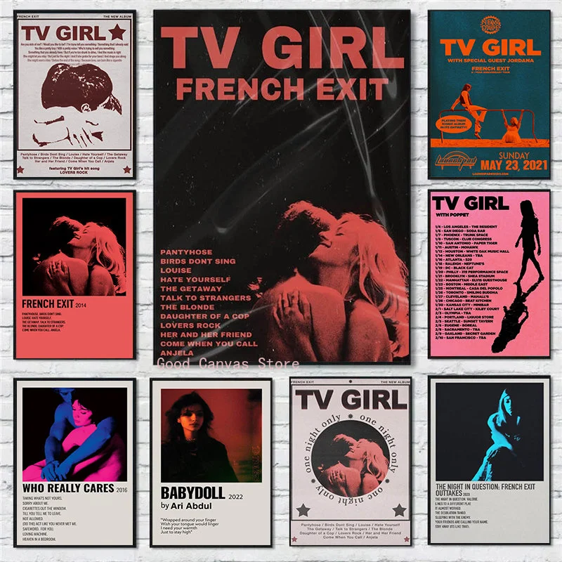 Tv-Girl-French-Exit-Lovers-Rock-Posters-Music-Album-Mitski-Vintage ...