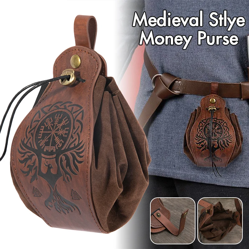 Medieval Viking Money Pouch Bag Medieval Cosplay Accessories Hangable ...