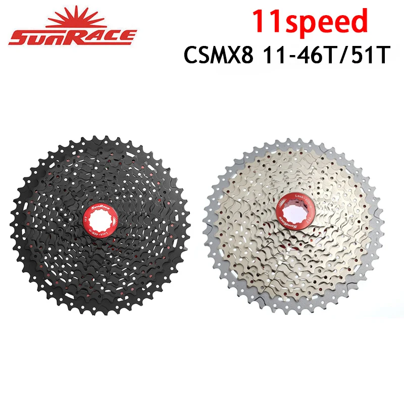 Sunrace Csmx8 Cassete 11speed Wide Ratio Mtb Bikes Cassette Freewheel 11-46t 11-51t Mountain ...