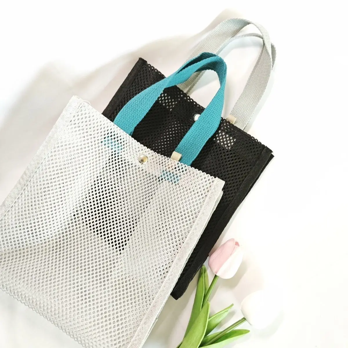 Lunch-box-bag-Mesh-lunch-bag-Breathable-hollow-storage-portable-simple ...