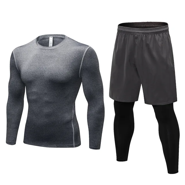 2 Pcs Rashgard Compression Men's Fitness Set - Men's Fitness Apparel ...