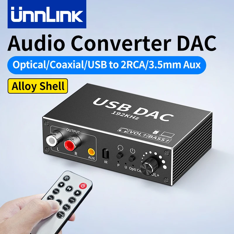 Unnlink-Digital-to-Analog-Audio-Converter-DAC-Volume-Control-Optical ...
