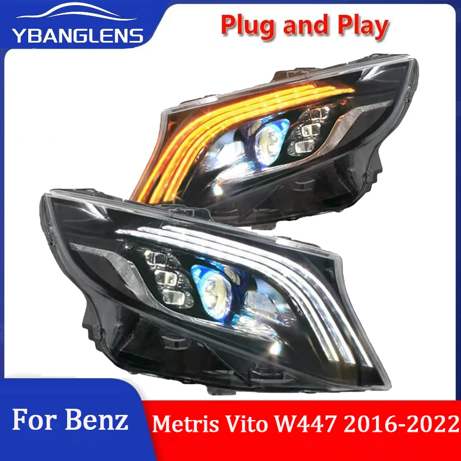 Car-Accessories-LED-Headlights-For-Mercedes-Benz-Metris-Vito-W447-2016 ...