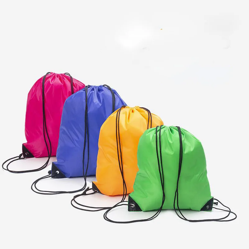 Thicken Drawstring Belt Backpack Bags Travel Shoes Clothes Organizer ...