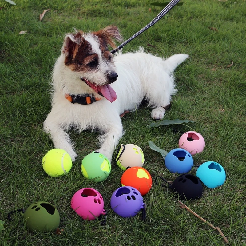 Pet-Silicone-Tennis-Ball-Holder-with-Hook-Lightweight-Easy-Installation ...