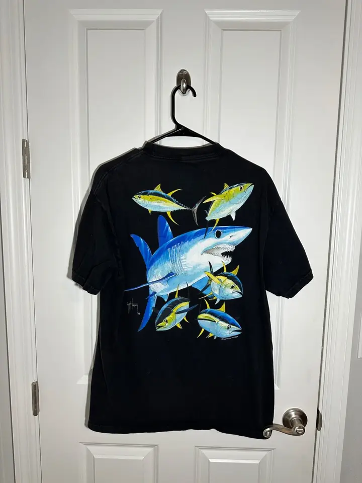 Camisa De Manga Larga Con Diseño De Pez Espada De Guy Harvey Guy