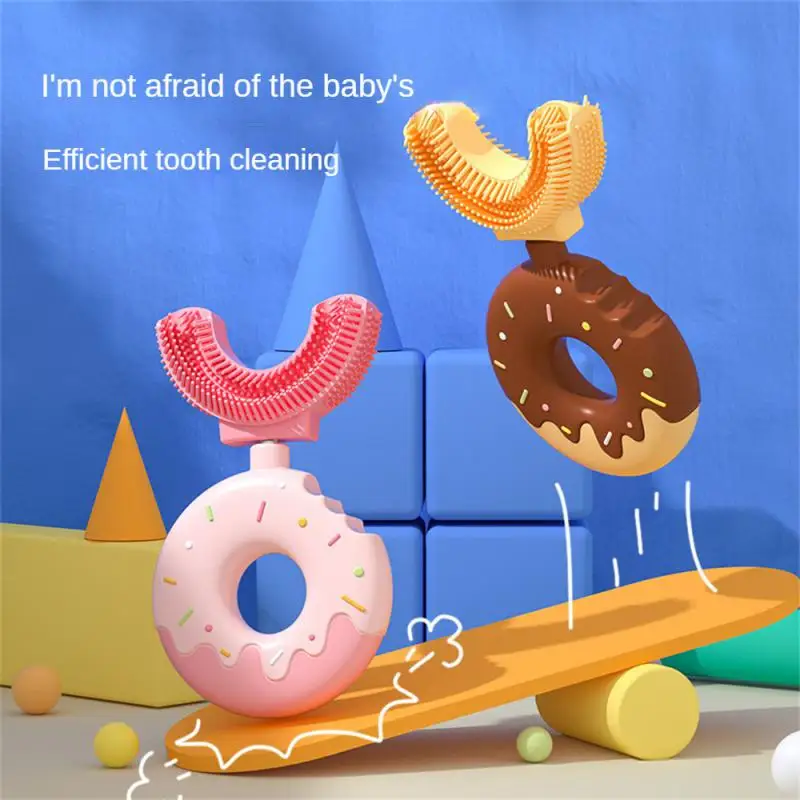 Silicone-Baby-Toothbrush-360-Degree-U-shaped-Toothbrush-Children-Teeth ...