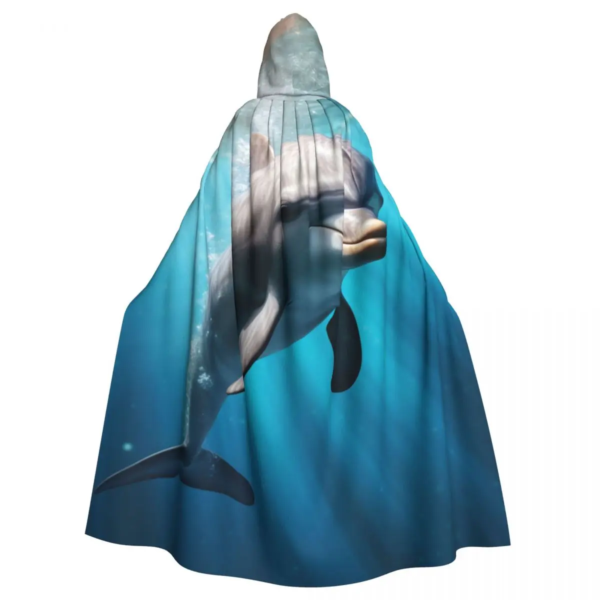 Hooded-Cloak-Unisex-Cloak-with-Hood-Dolphin-With-Water-Cloak-Vampire ...