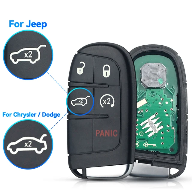 KEYYOU Replacement 5 Buttons Smart Remote Key M3N40821302 Fob 433MHz ...